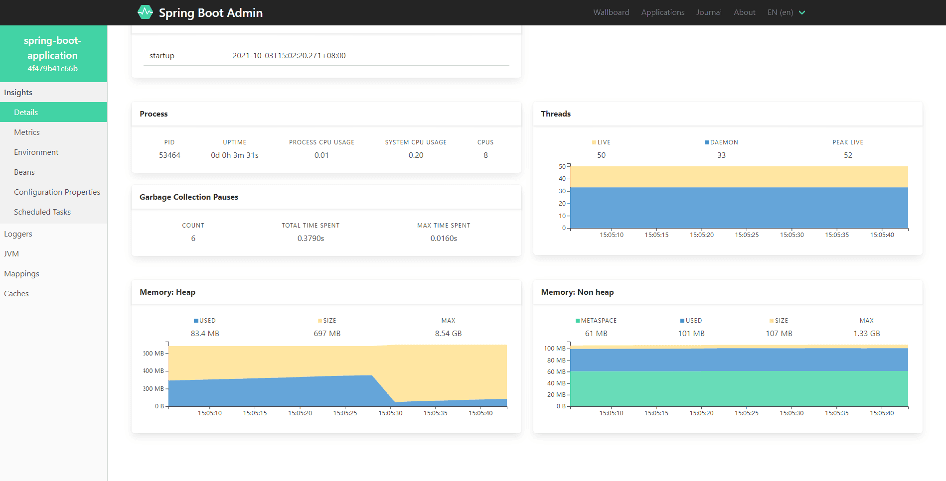 Springboot监控 集成springboot Admin监控工具 Java 全栈知识体系